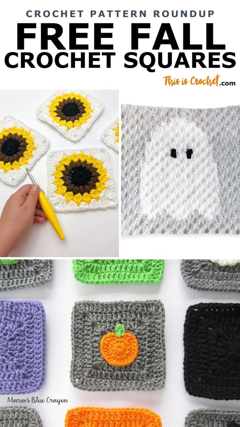 7 Fun & Free Fall Crochet Square Patterns - This is Crochet