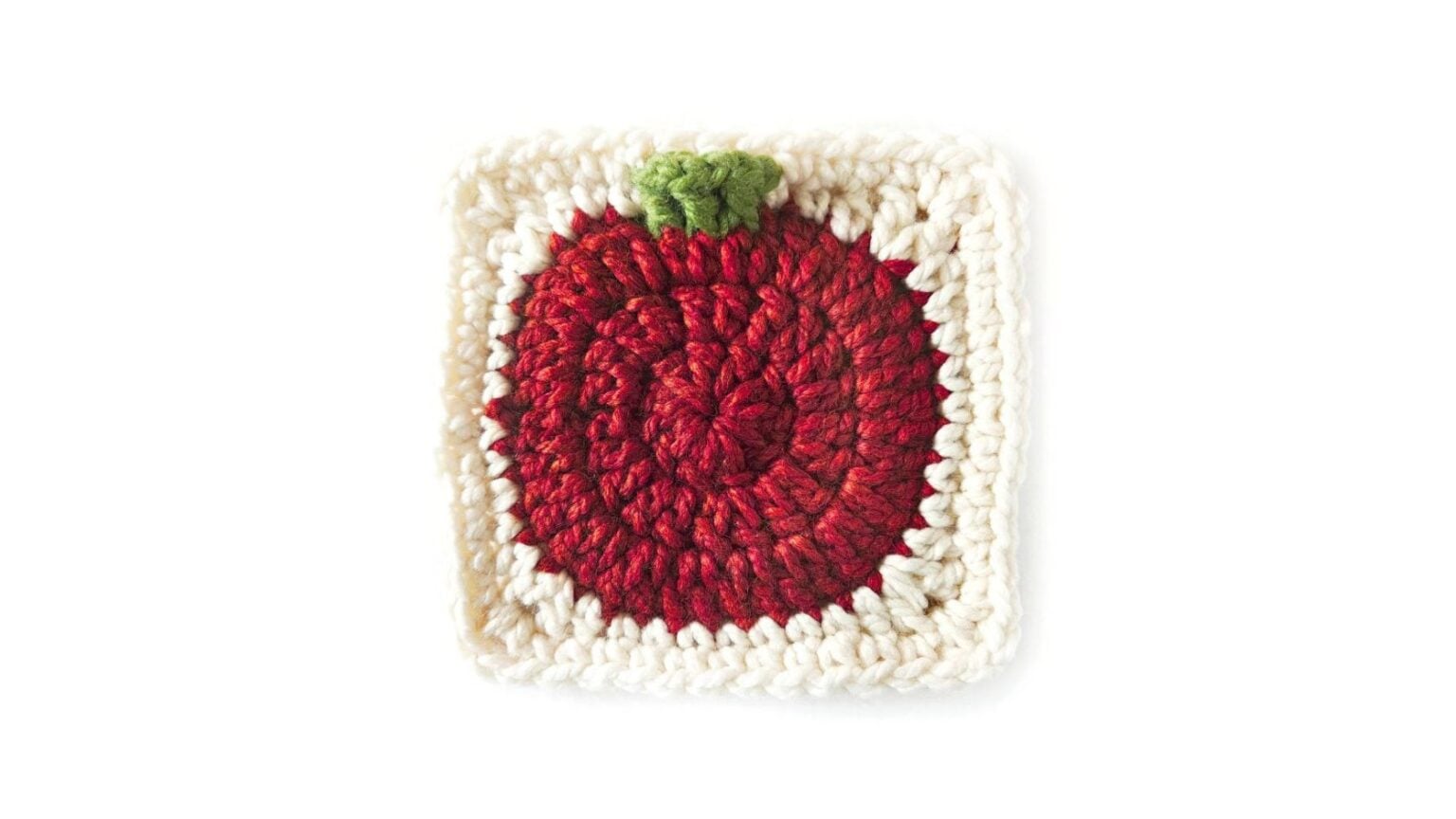 Easy Crochet Apple Square - This is Crochet