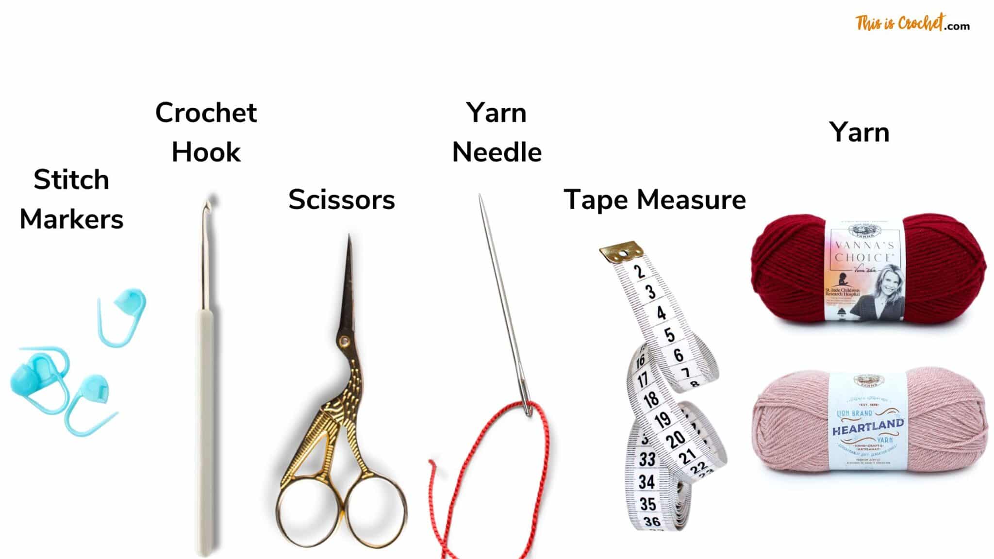 Guide to Essential Crochet Supplies for Beginners (7 Must Haves) - This ...