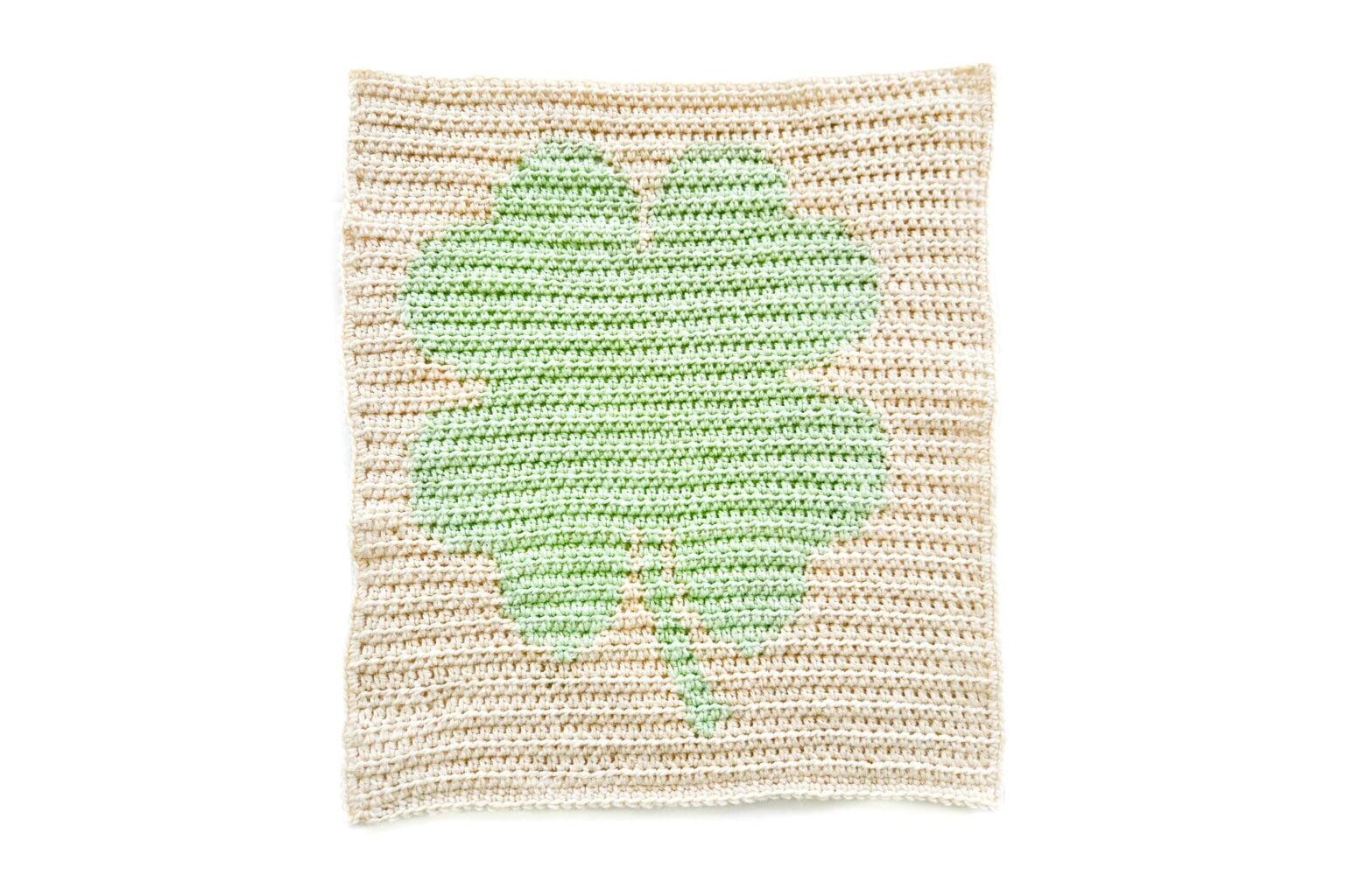 Four Leaf Clover Crochet Square Pattern - This is Crochet